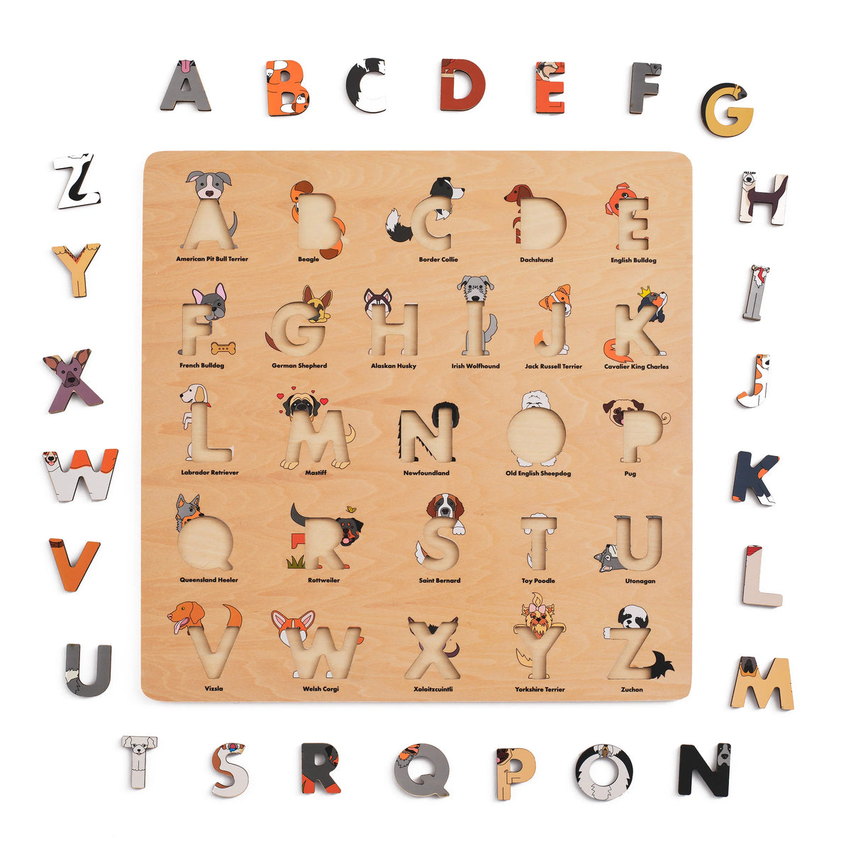 Dog Wooden Alphabet Puzzle - Knoxville, TN - Agri Feed Pet Supply