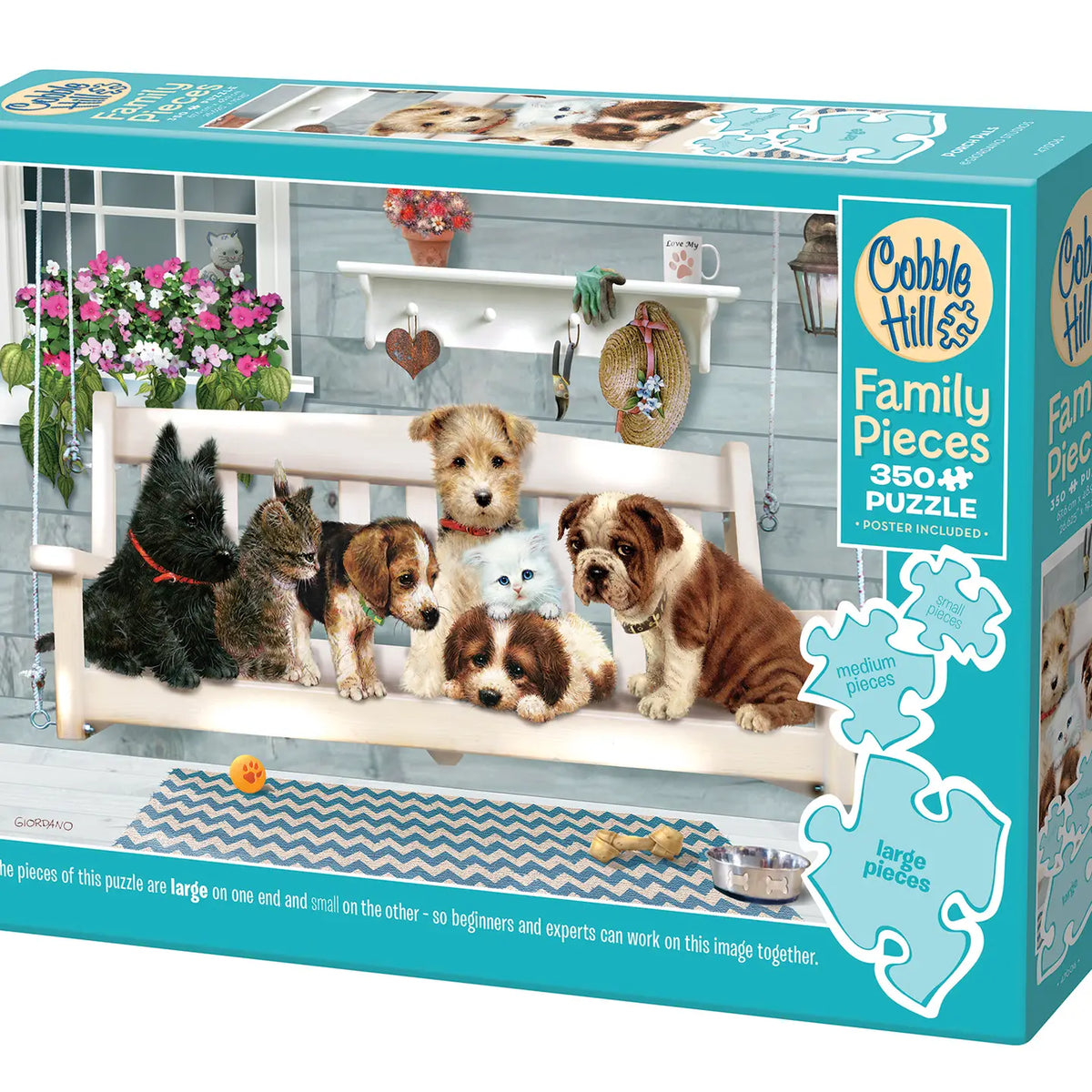 Porch Pals (Family) 350pc Puzzle - Knoxville, TN - Agri Feed Pet Supply