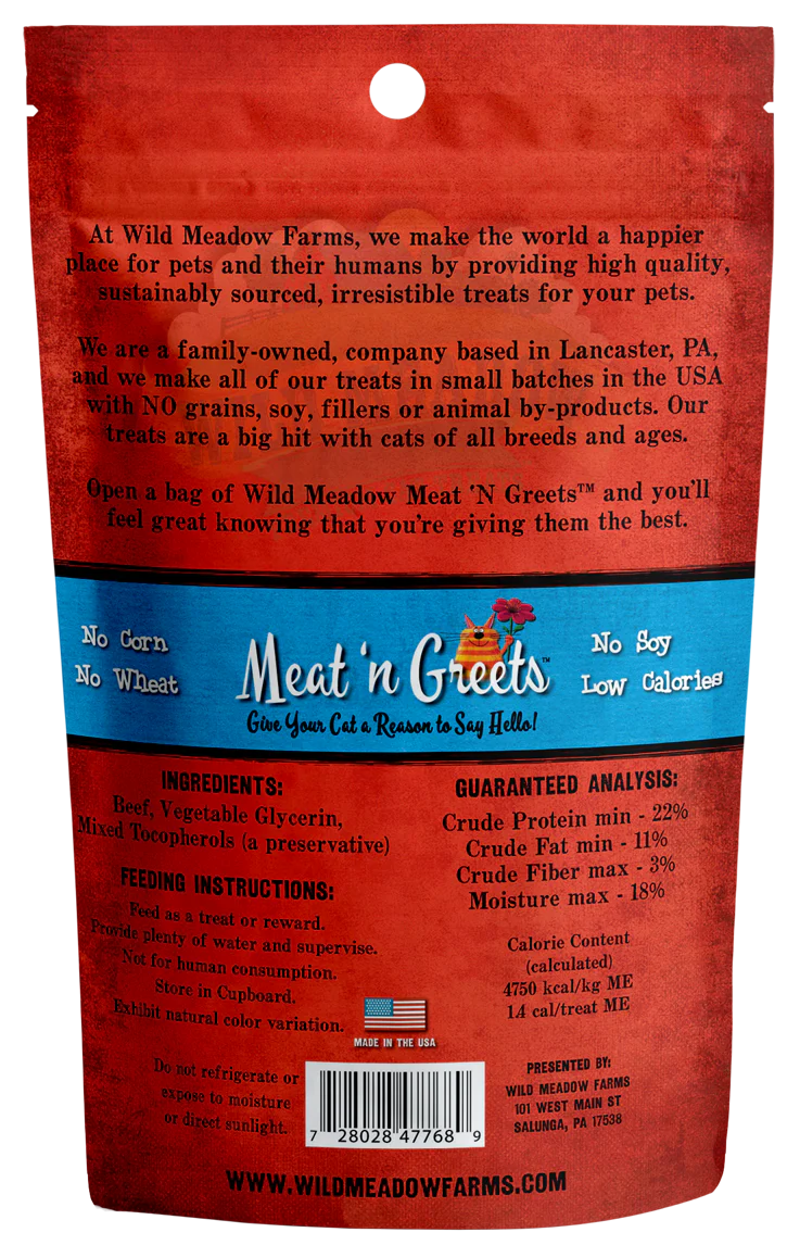 Wild Meadow Farms Meat 'n Greets Beef Cat Treats - Knoxville, TN - Agri ...