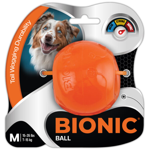 BIONIC BALL MEDIUM 2.6" DOG TOY - Knoxville, TN - Agri Feed Pet Supply