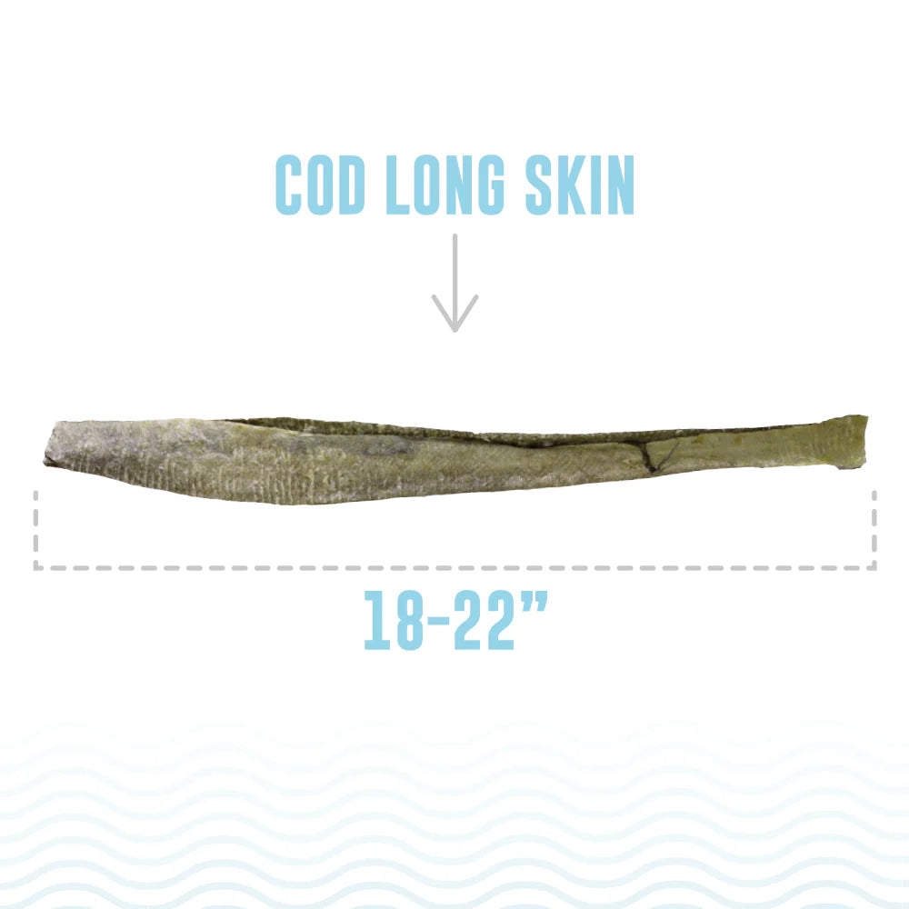Icelandic Cod Skins Dog Chews - Long - Knoxville, TN - Agri Feed Pet Supply