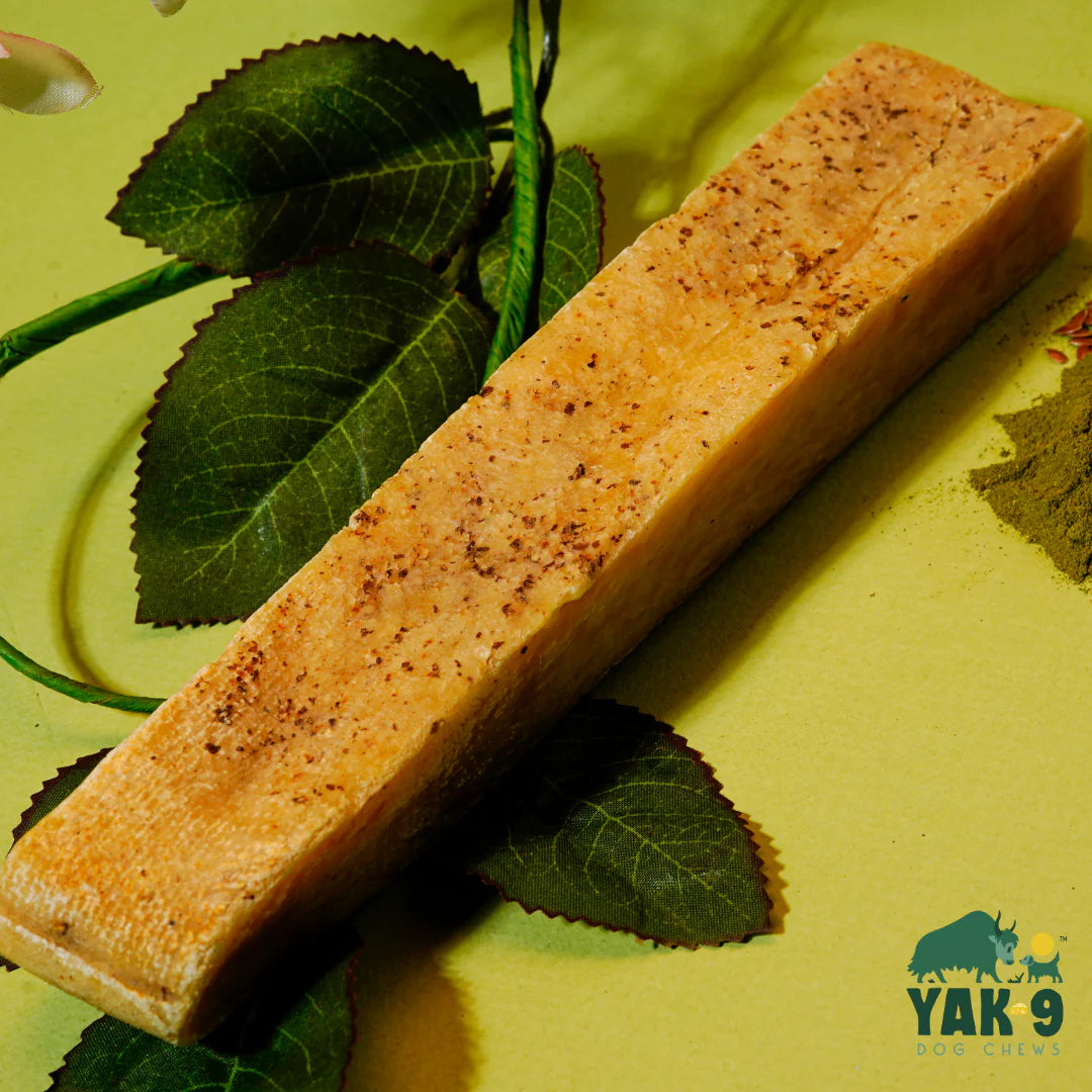 Yak-9 Flaxseed & Mint Cheese Chews for Dogs - Small 1 piece (4oz ...
