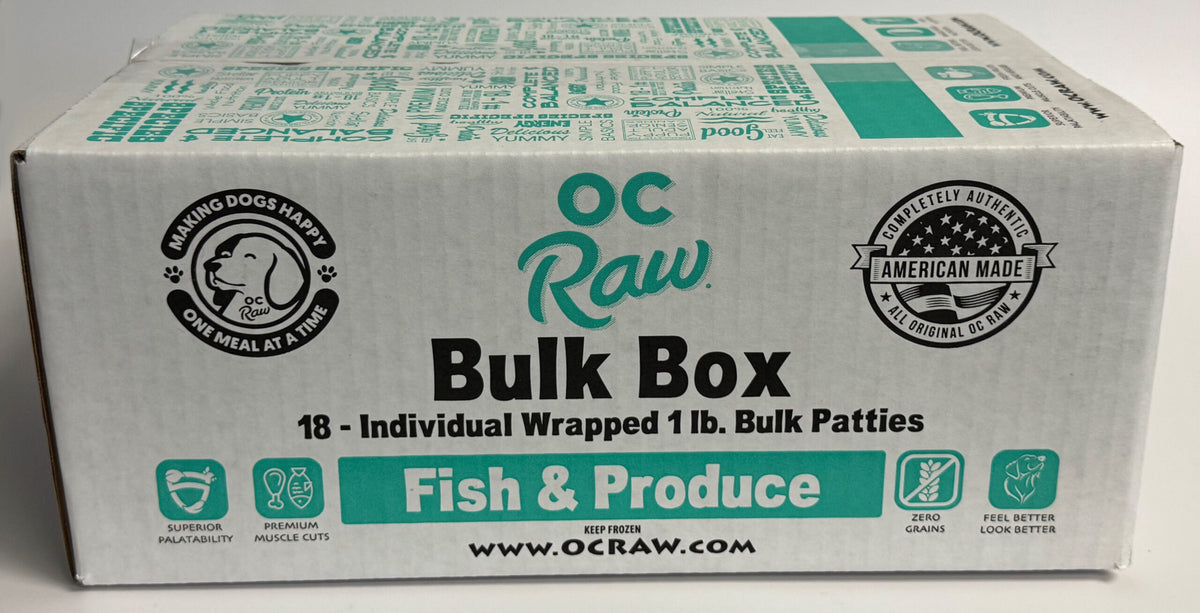 OC Raw Fish & Produce - 18lb Bulk Box - Knoxville, TN - Agri Feed Pet ...