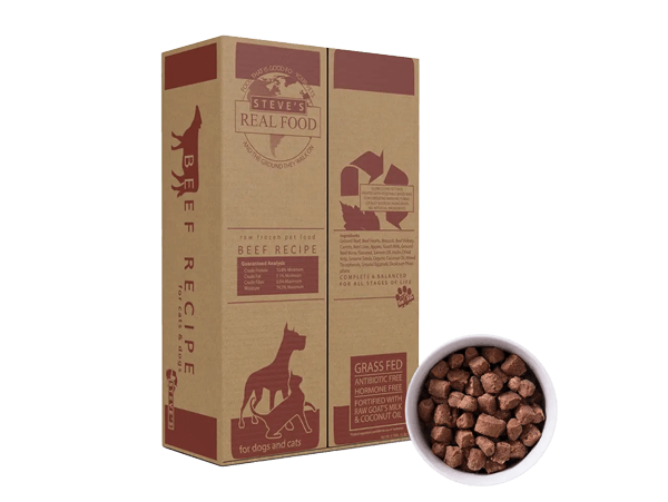 Steve's Real Food Frozen Raw Dog Food Beef Nuggets - 9.75lb - Knoxville ...