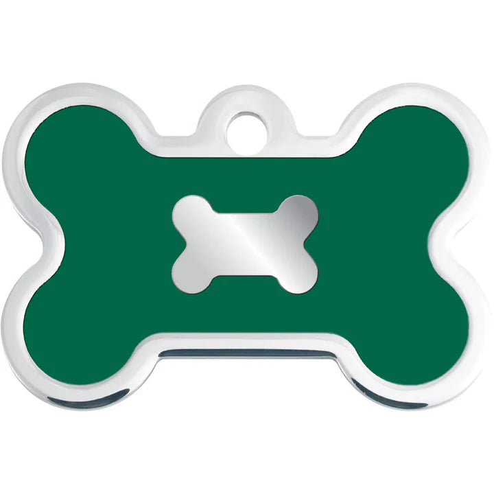 Medium Bone Shape Dog ID Tag with Epoxy Inlay - Knoxville, TN - Agri ...